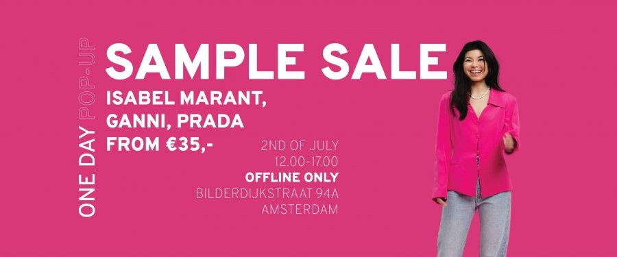 Sample sale The Next Closet: Isabel Marent, Ganni, Prada